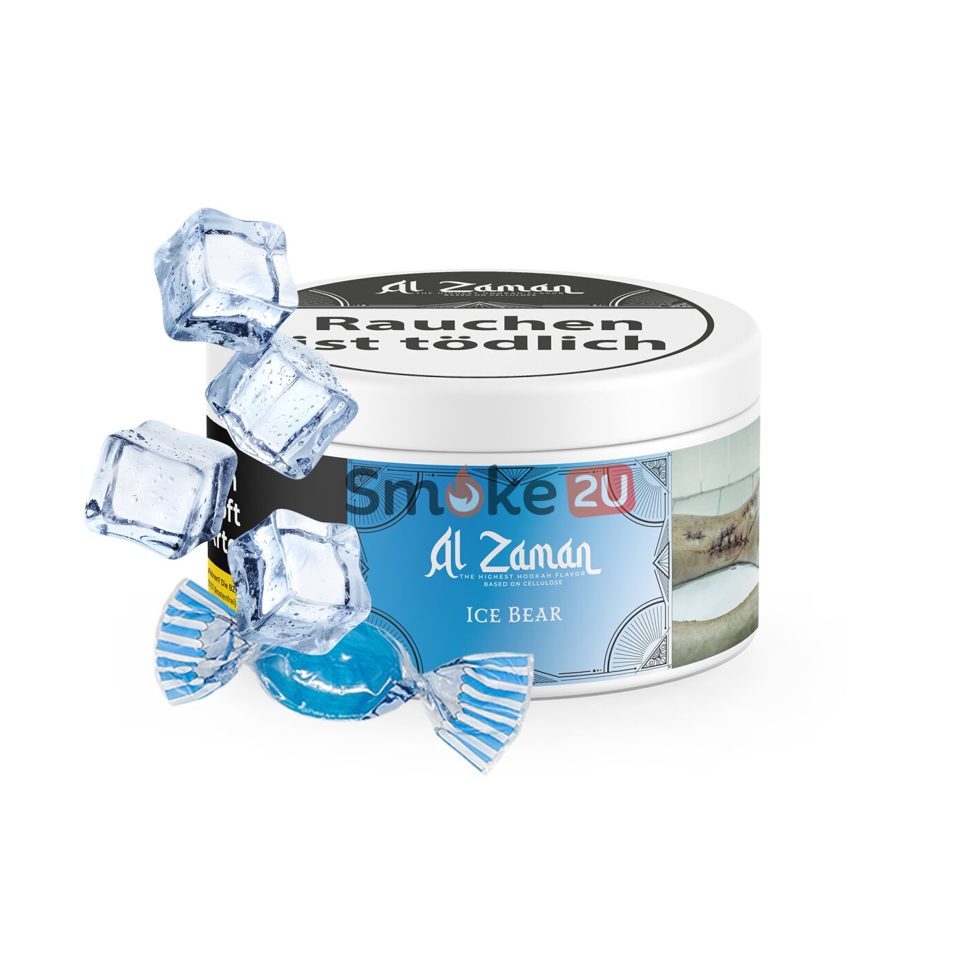 Al Zaman Shisha Tabakersatz 20g | Ice Bear, 4,00