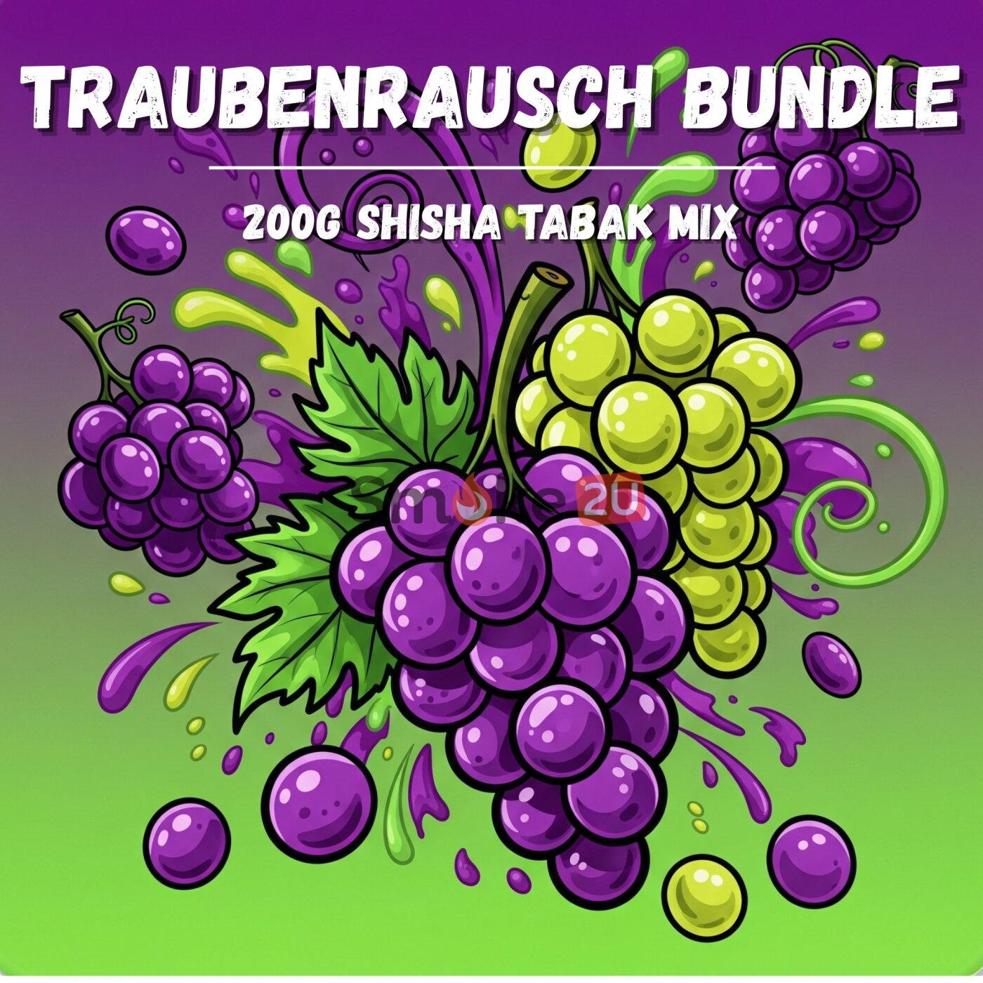 Shisha Tabak Probier Bundle Traubenrausch 200g, 32,00