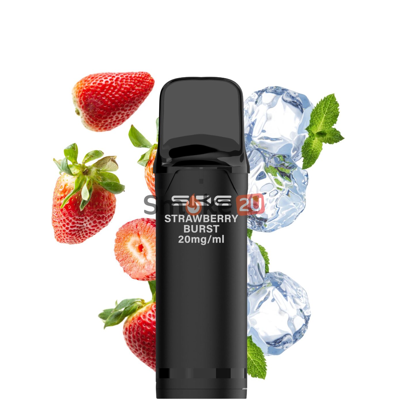 Crystal 800 Pro (2er Pack) - Strawberry Burst | Podsystem, 5,90